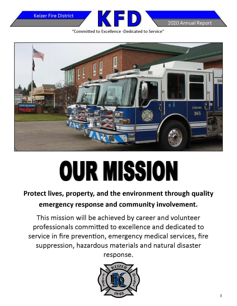 2020 Fire District Annual Report | Keizer Fire District